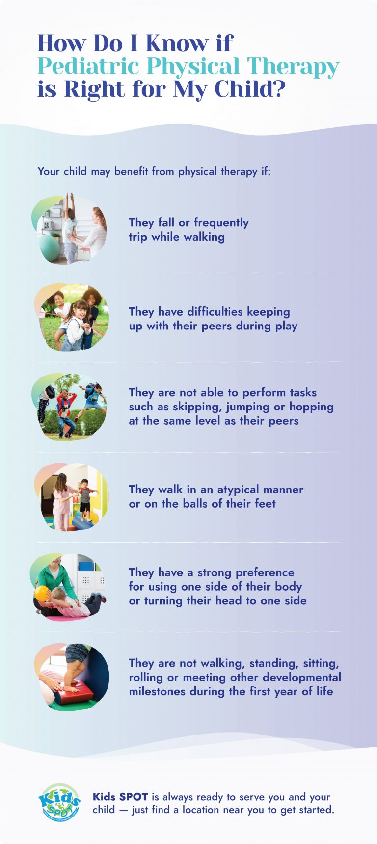 Pediatric Physical Therapy Services | Kids SPOT Therapy